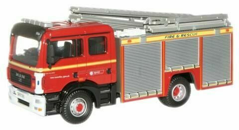 Oxford Diecast - MAN Pump Ladder Fire Engine Avon Fire & Rescue ...